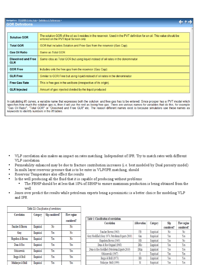 Prosper Model Understanding | PDF | Petroleum Reservoir | Pressure