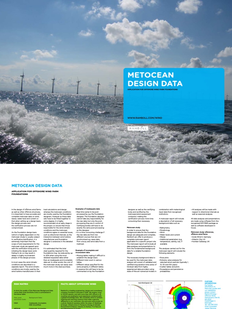 Metocean Data for Offshore Wind Design | PDF | Data Analysis | Wound