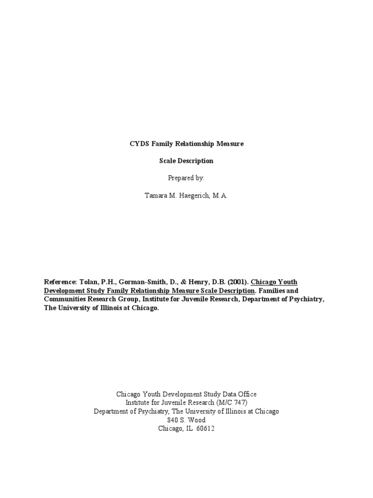 Family Assessment Scale Description and Coding Instructions | PDF ...