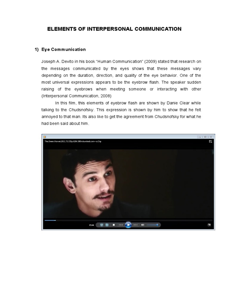 ELEMENTS OF EFFECTIVE INTERPERSONAL SKILLS | PDF | Interpersonal ...