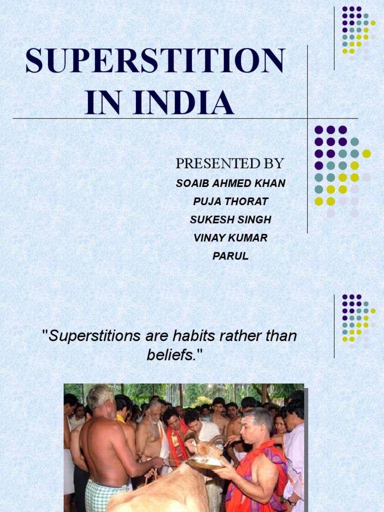 Common Superstitions in India | PDF | Superstitions | Propositional ...