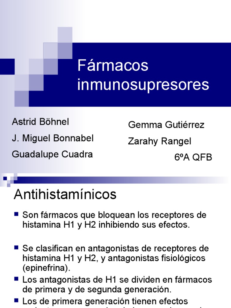 fármacos inmunosupresores | Prostaglandina | Antiinflamatorio