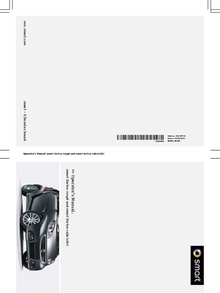 Smart ForTwo Owner Manual FULL | PDF