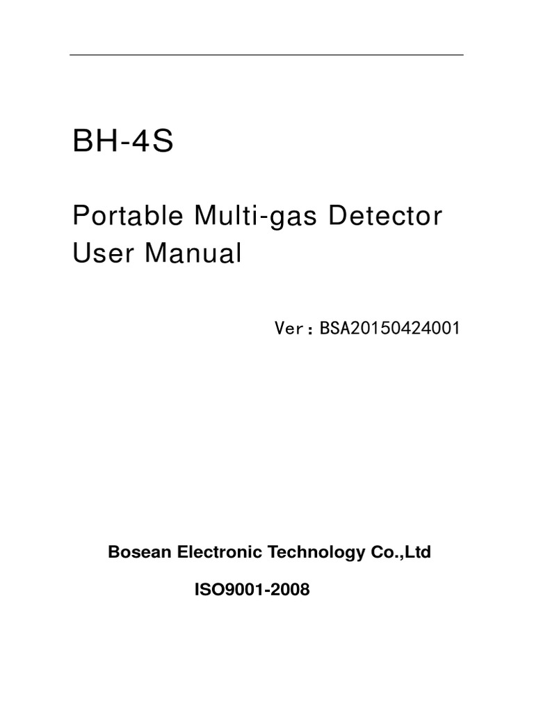 Manual BH 4S | PDF | Menu (Computing) | Sensor