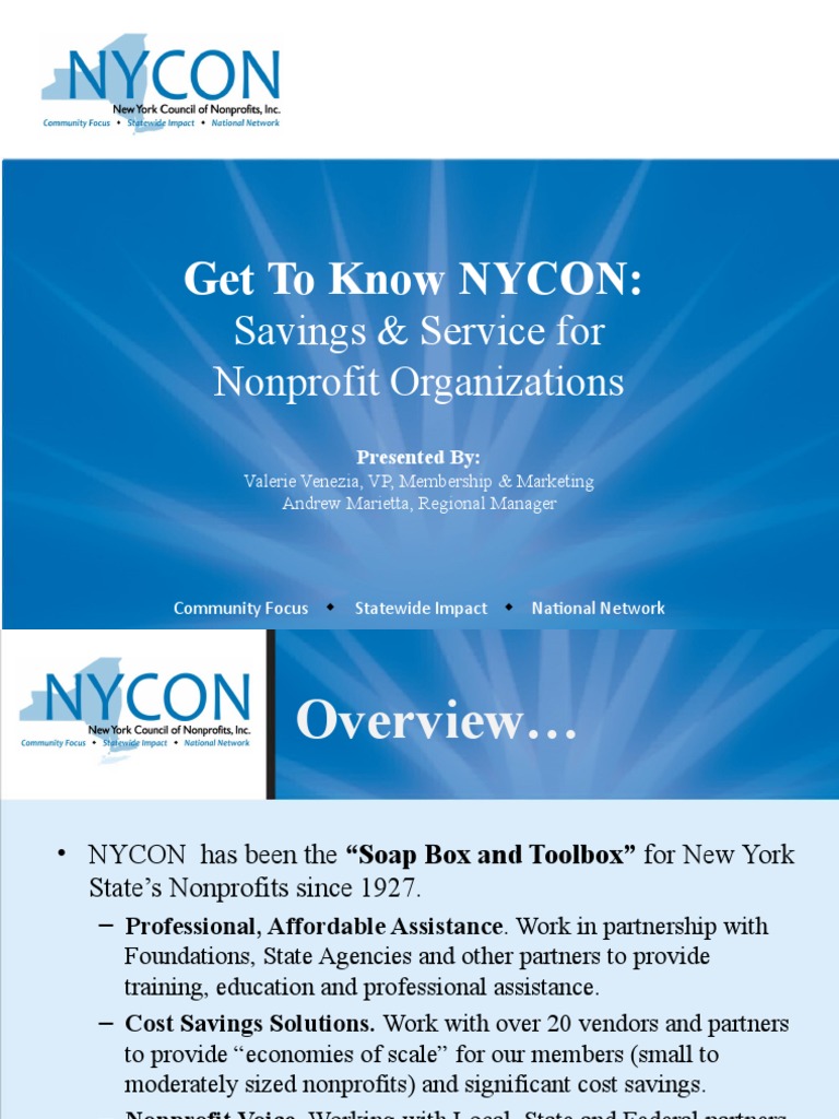 Get To Know NYCON - Membership Orientation | PDF | Insurance ...