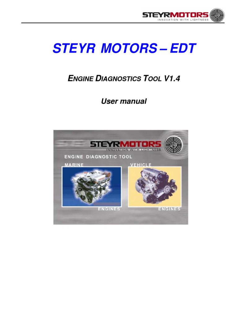STEYR Manual Diagnosis | PDF | Menu (Computing) | Button (Computing)