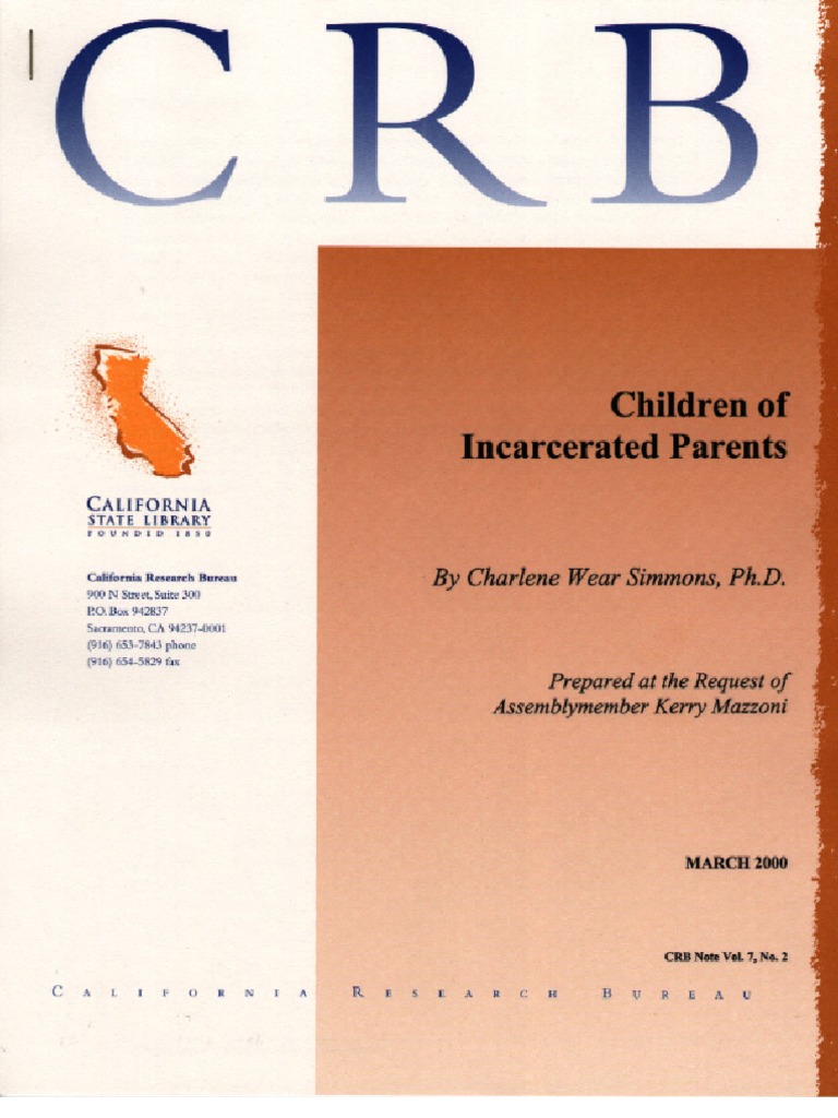 Children of Incarcerated Parents | PDF | Prison | Developmental Psychology