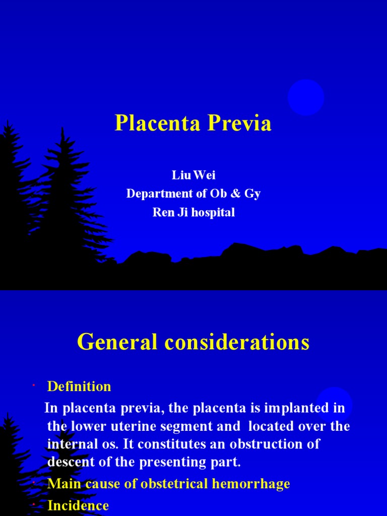 Understanding Placenta Previa: Causes & Treatment | PDF | Childbirth ...