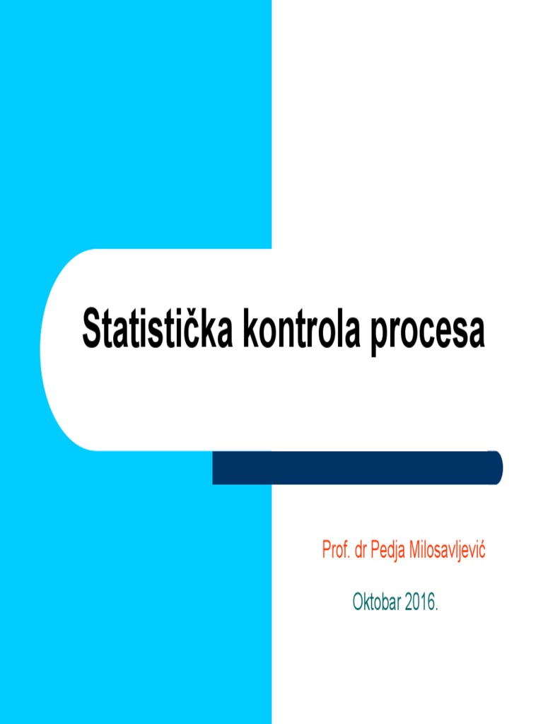 Alati Kvaliteta-Statisticka Kontrola Procesa | PDF