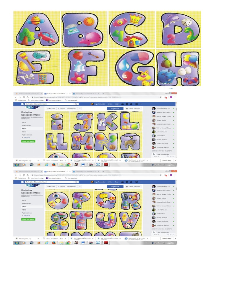 Abecedario para Decorar Salon | PDF