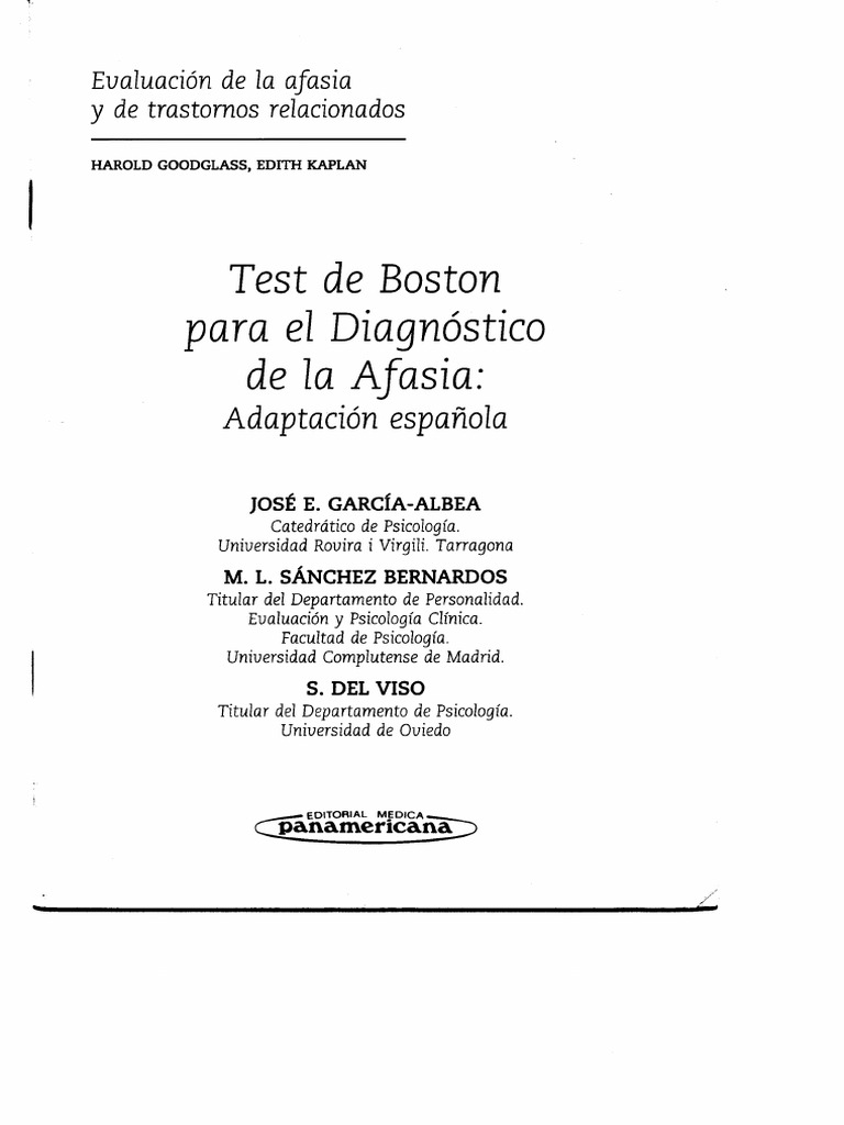 Protocolo Test Boston | PDF