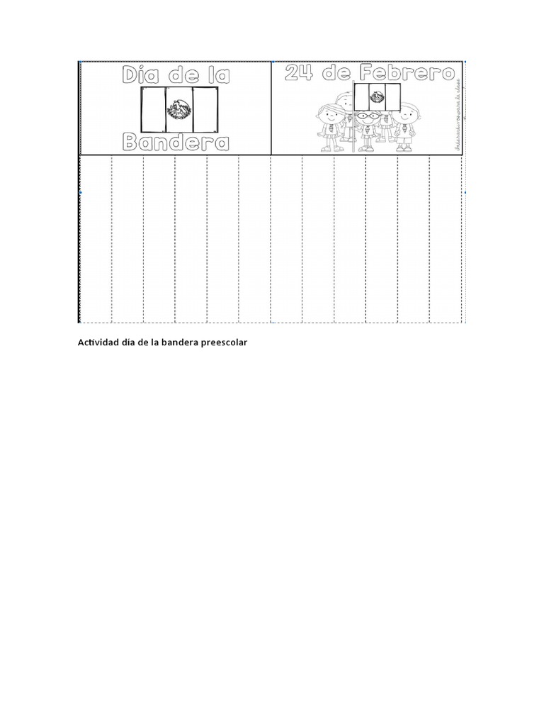 ACTIVIDAD PREESCOLAR DÍA DE LA BANDERA | PDF