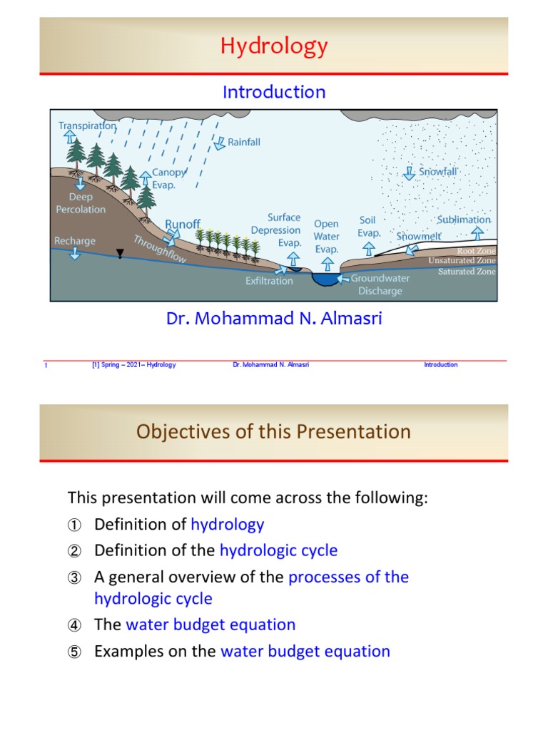 Introduction To Hydrology | PDF | Hydrology | Water Cycle