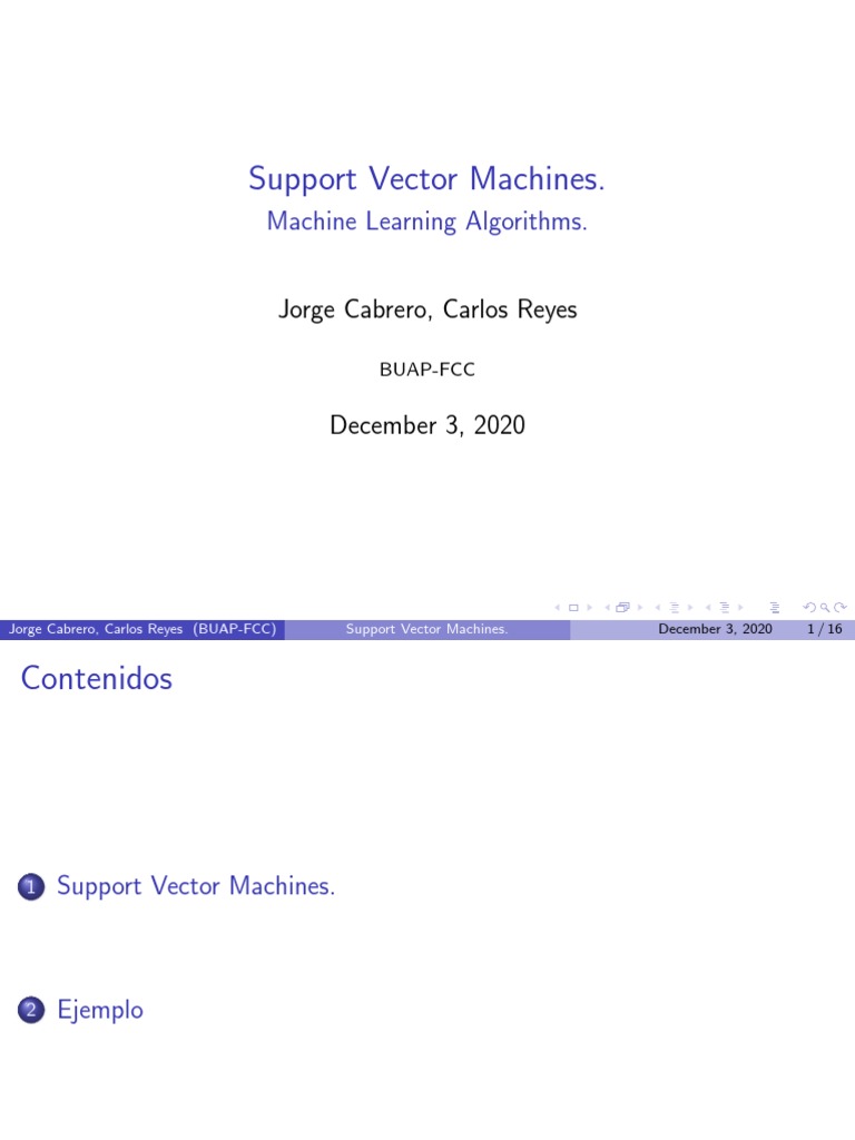 Support Vector Machines | PDF | Neurociencia Computacional | Enseñanza ...