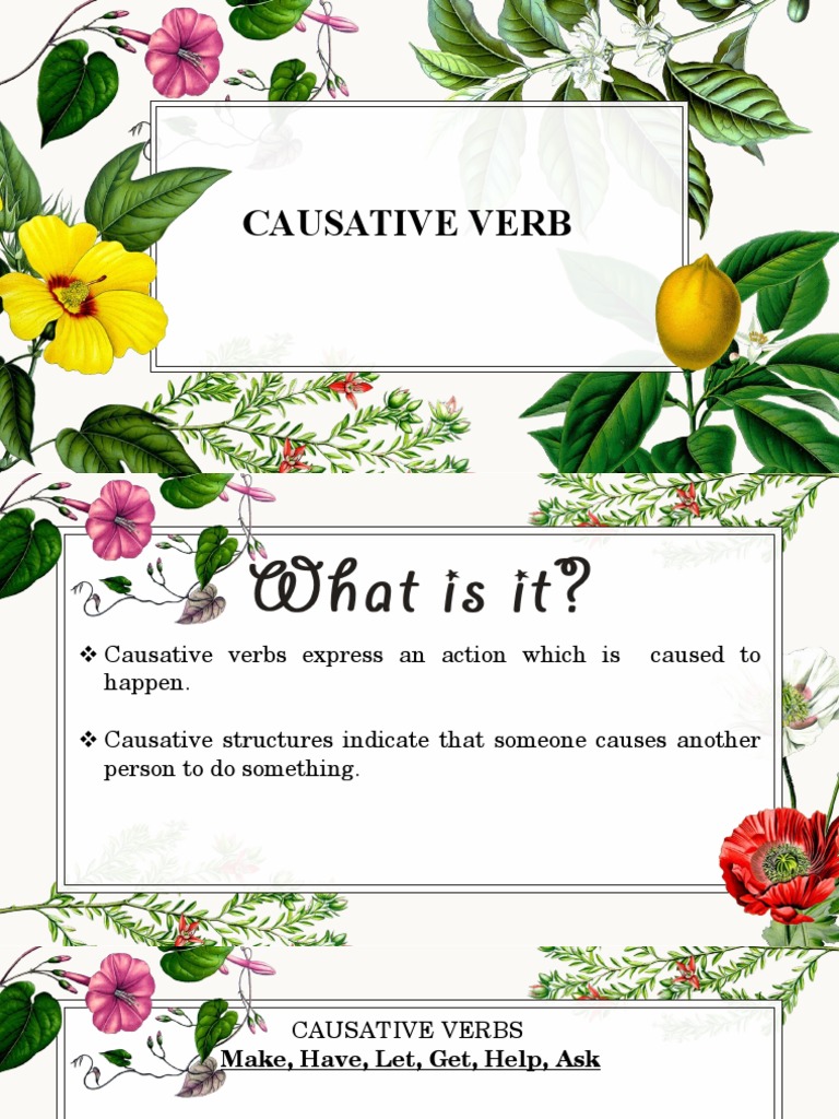 Understanding Causative Verbs: An In-Depth Look at How Causative ...