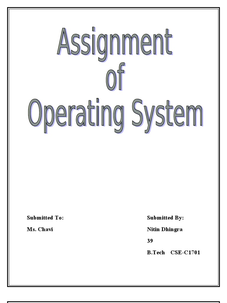 Opearating System | PDF | Scheduling (Computing) | Operations Research