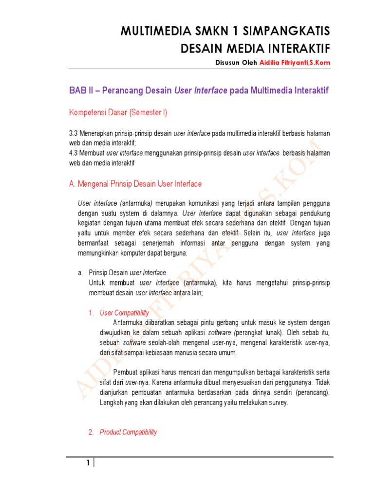 Materi DMI - Bab 2 Kelas XII | PDF