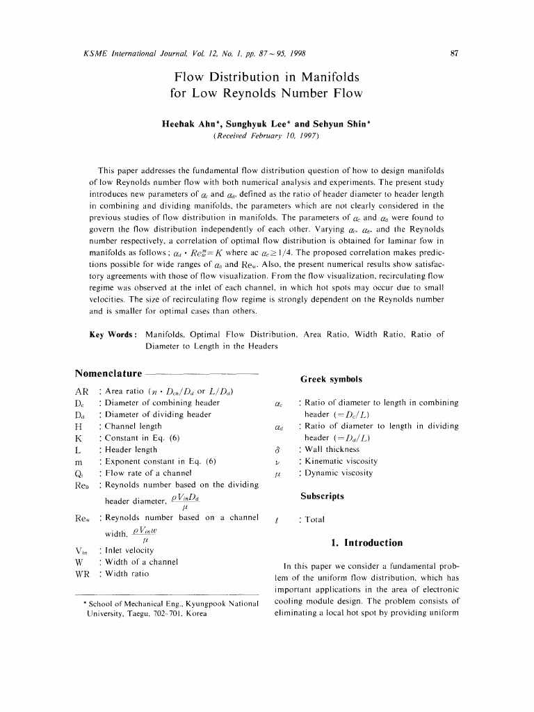 Fulltext | PDF | Reynolds Number | Fluid Dynamics