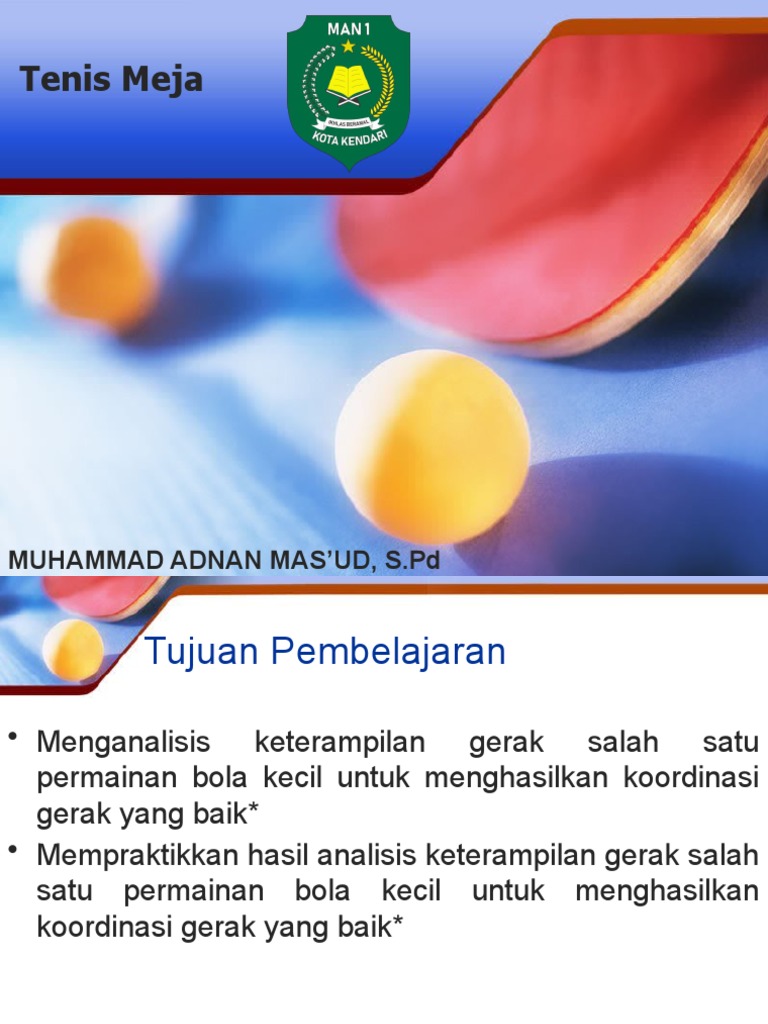 TENIS MEJA X PPT Classroom | PDF