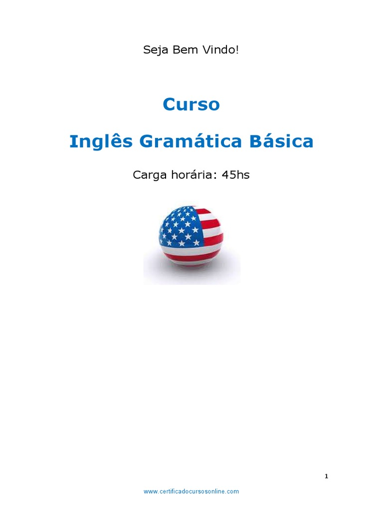 Curso de Ingles Gramatica Basica | Download grátis PDF | Plural | Gramática