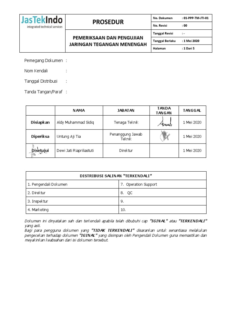 Sop Iptl Riksauji TM | PDF