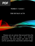 Distinction Between Human Acts and Acts of Man | PDF | Morality | Reason