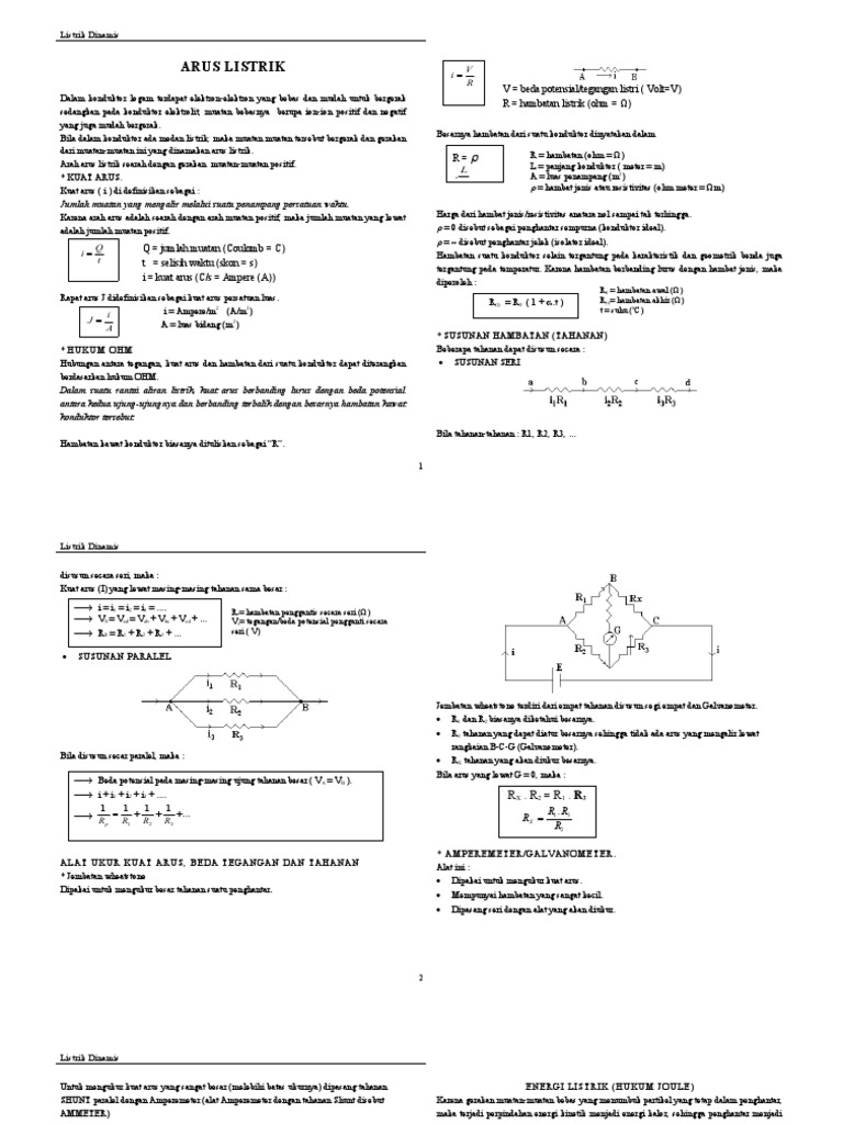Listrik Dinamis | PDF
