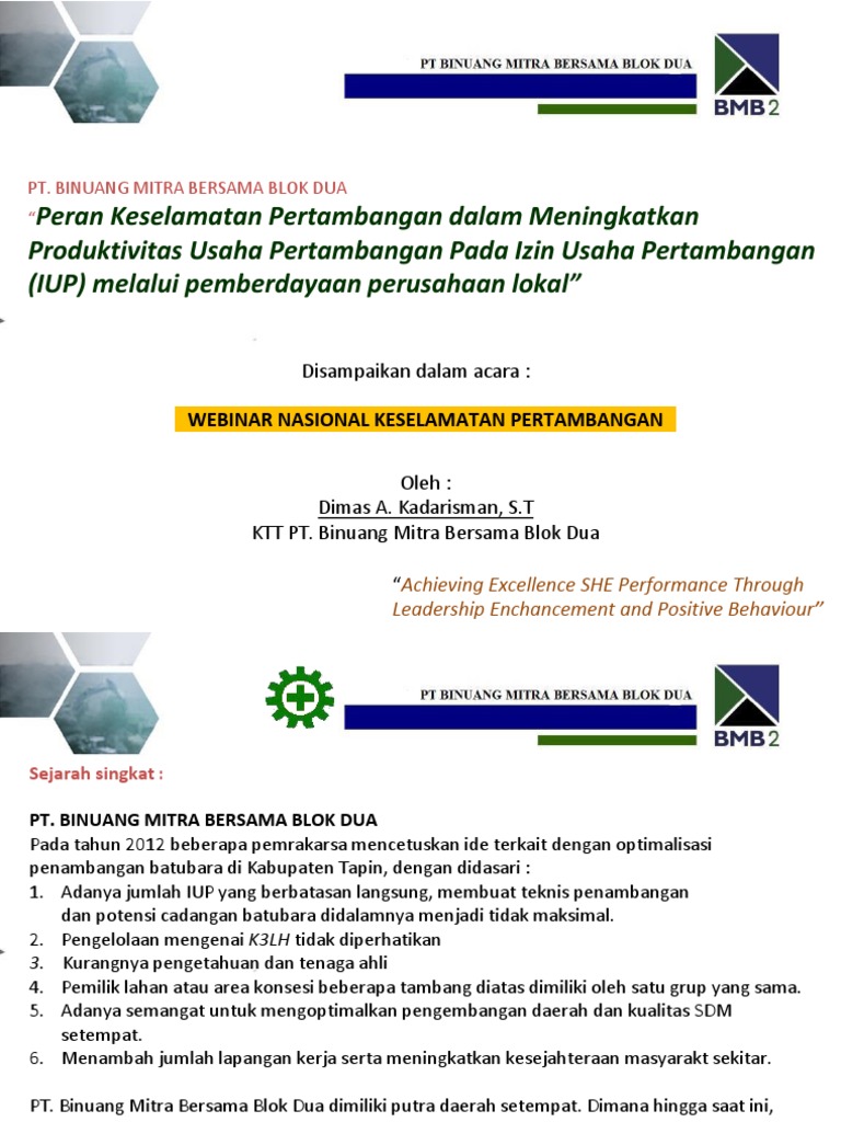 Materi Webinar 3 - PT BMM | PDF