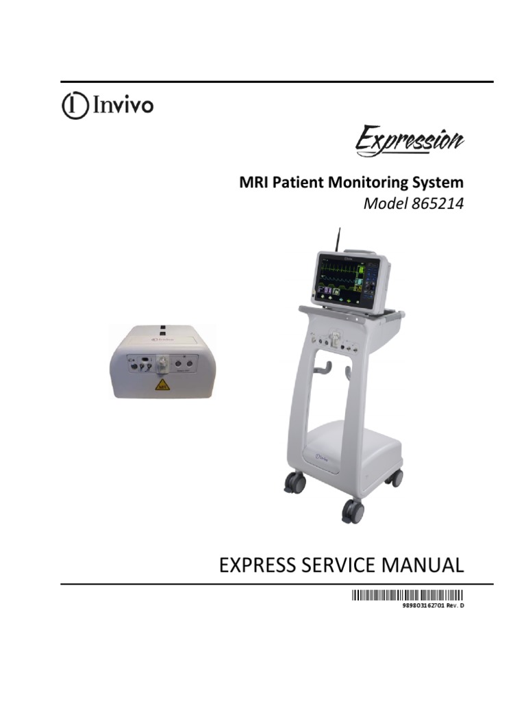 Invivo Expression MRI Monitoring System - Service Manual | PDF ...