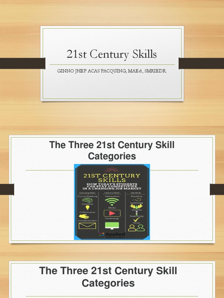 21st Century Skills: Ginno Jhep Acas Pacquing, Maed., Smriedr | PDF ...
