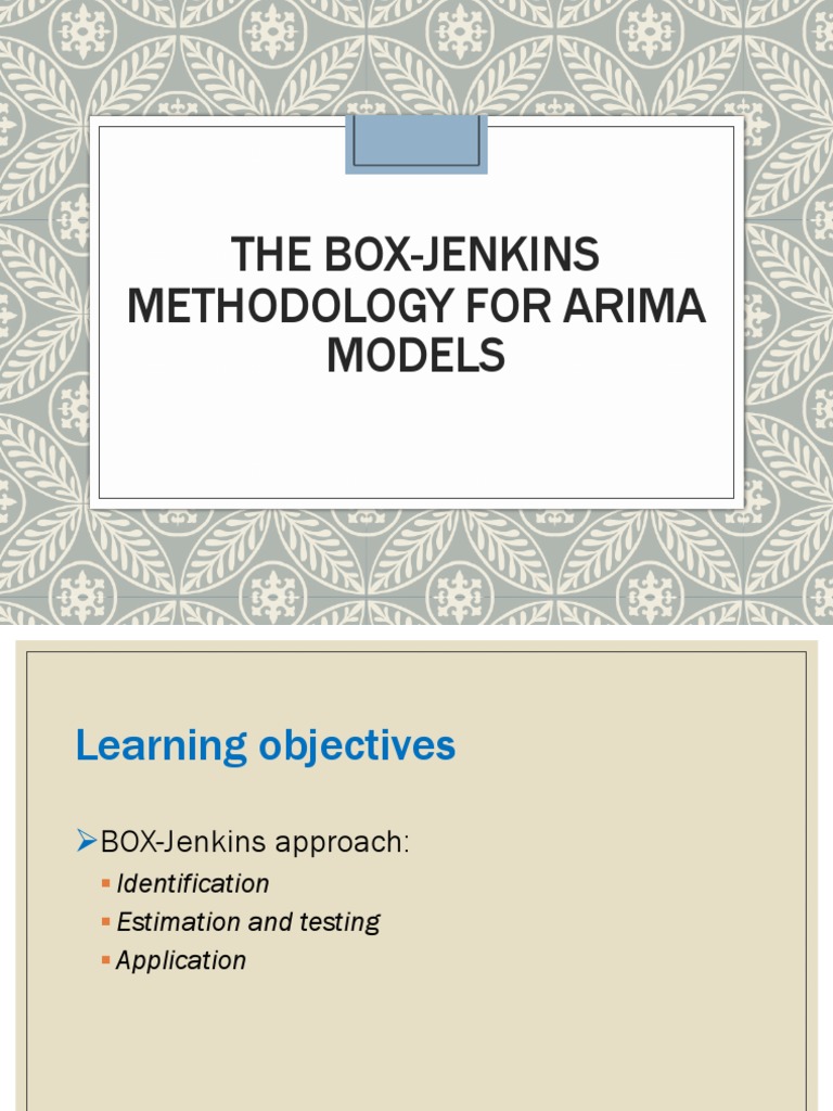Chapter 3b - The Box-Jenkins Methodology For RIMA Models - Student ...
