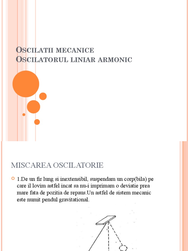 Oscilatii Mecanice 2 | PDF