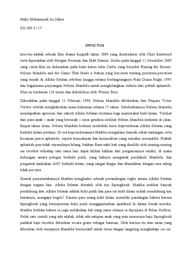 Resensi Invictus | PDF