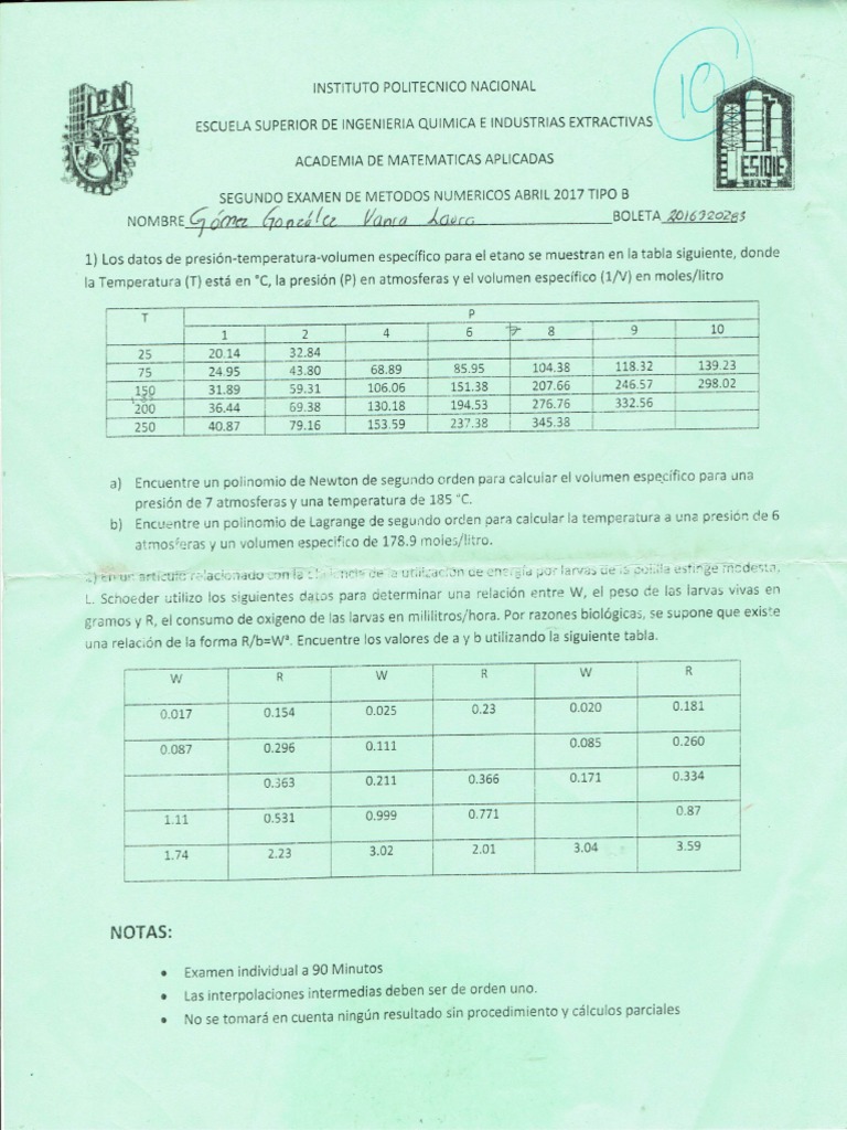 Metodos Numericos 2do Parcial | PDF