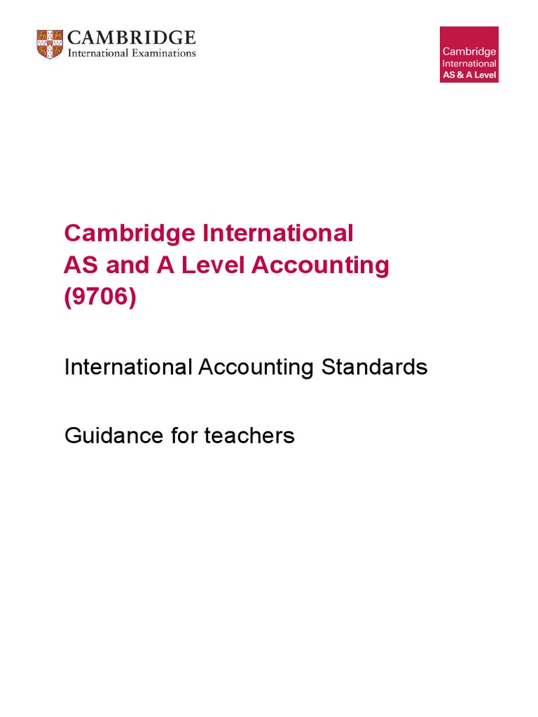 A Level Accounting (9706) IAS Booklet v1 0 | PDF | Income Statement ...