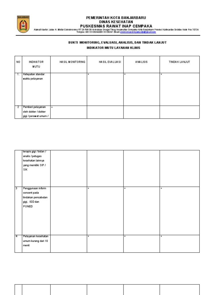 9.1.1 Ep 4 BUKTI MONITORING, BUKTI EVALUASI, BUKTI ANALISIS, BUKTI TNDAK LANJUT | PDF
