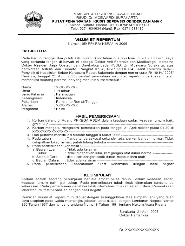 Contoh Ver Kekerasan Seksual Anak 3 | PDF