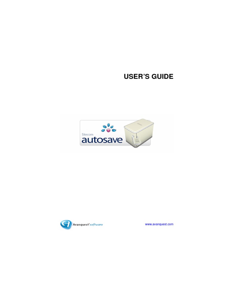 AutoSave Backup Manual (English) | PDF | License | Installation (Computer Programs)