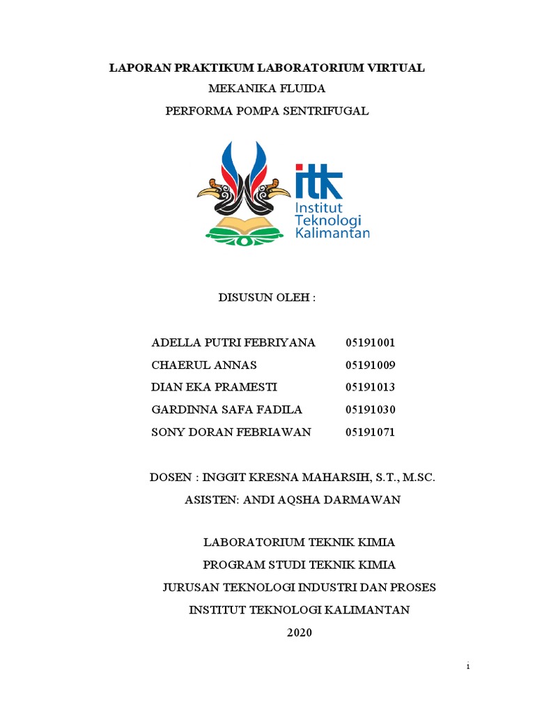 Laporan Performa Sentifugal | PDF