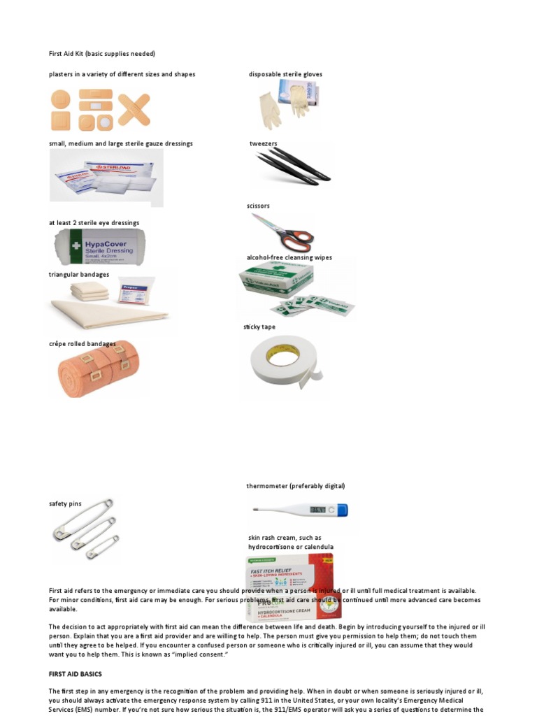 First Aid Brochure | PDF | Wound | First Aid