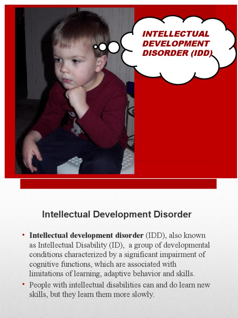 Intellectual Development Disorder (Idd) | PDF