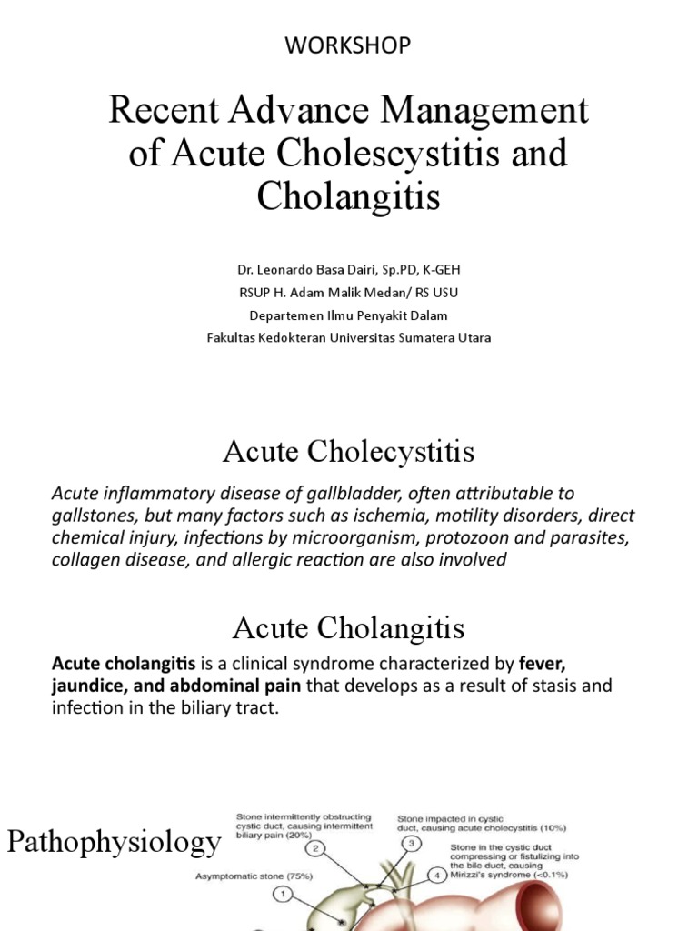 Advance Managament of Acute Cholecystitis and Cholangitis | PDF ...