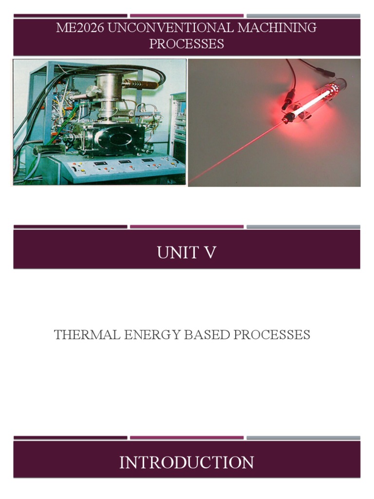 Ucmp Unit-5 | PDF | Laser | Electric Arc