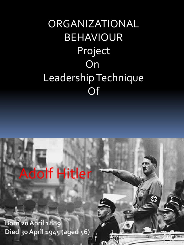 Organizational Behaviour Project On Leadership Technique of | PDF ...