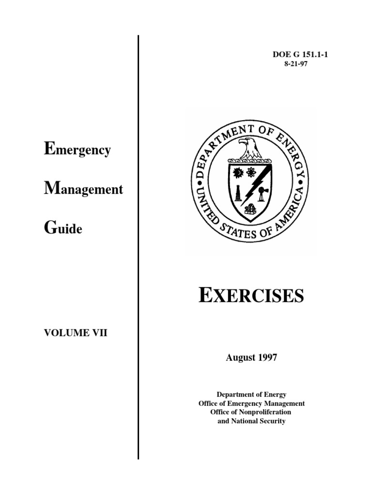 Emergency Management Guide | PDF | Simulation | Emergency Management