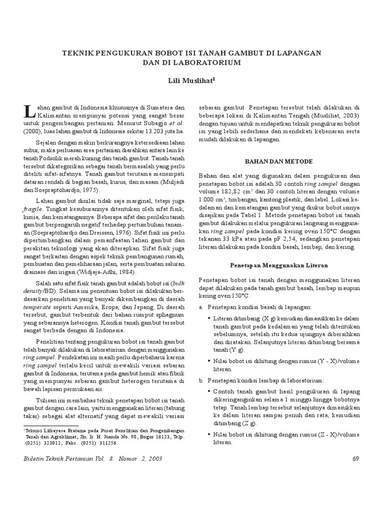 Tanah Gambut | PDF | Sains & Matematika