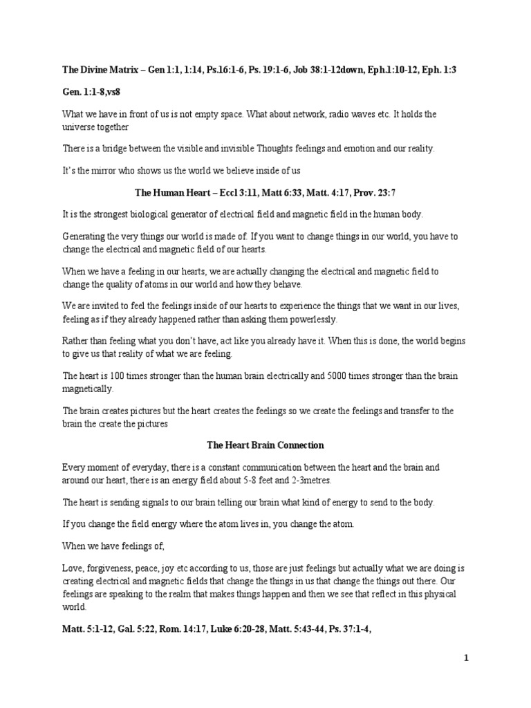 The Divine Matrix: How Our Thoughts, Emotions, and Feelings Shape Our ...