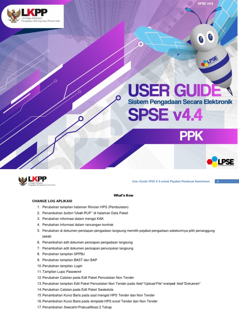 Panduan SPSE 4.3 untuk PPK | PDF