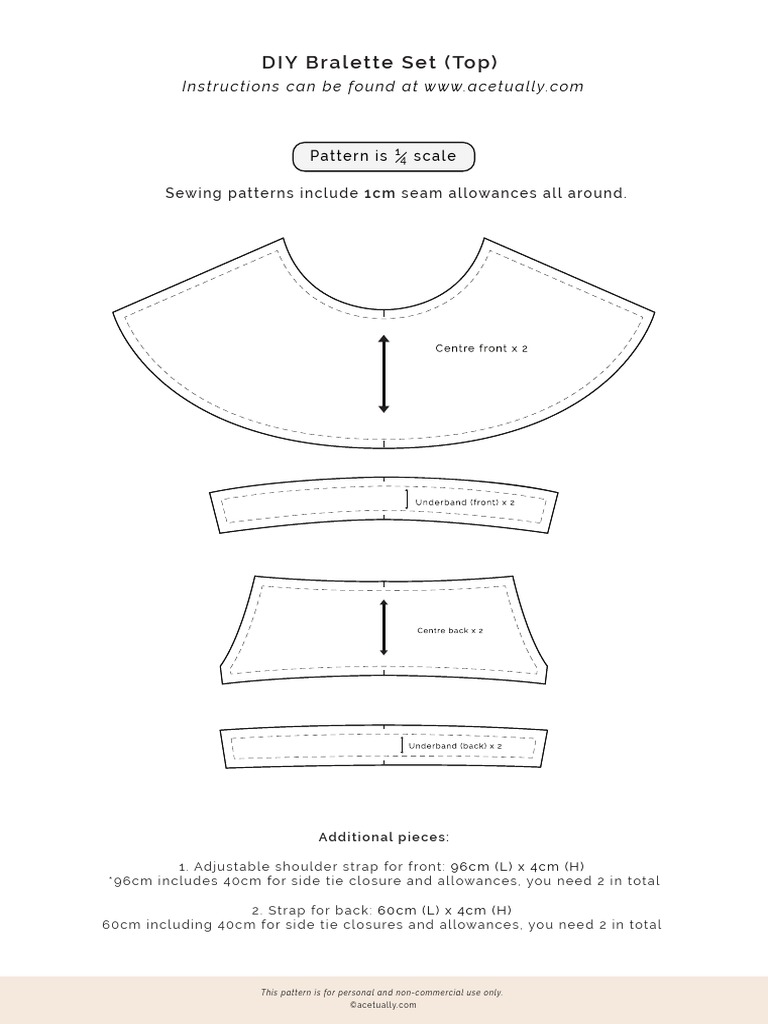 DIY Bralette Top Pattern | PDF