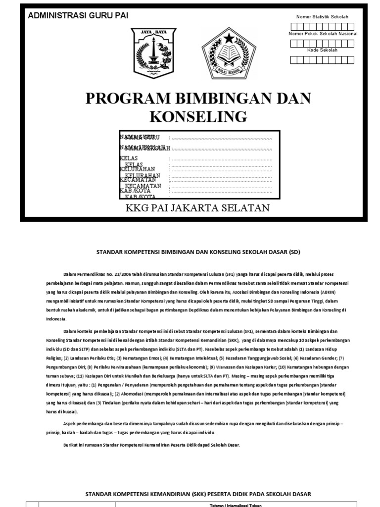 Bimbingan Dan Konseling | PDF | Karier & Perkembangan